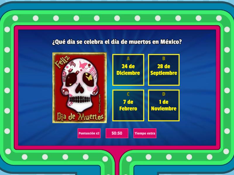 4°primaria-Día de Muertos - Concurso de preguntas