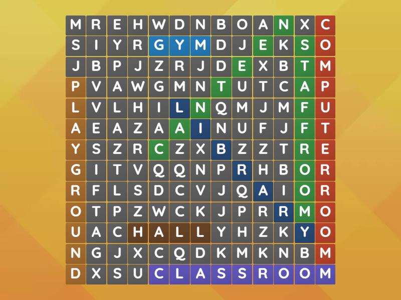 school places - Wordsearch