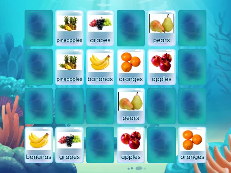 Fruit memory - Matching pairs