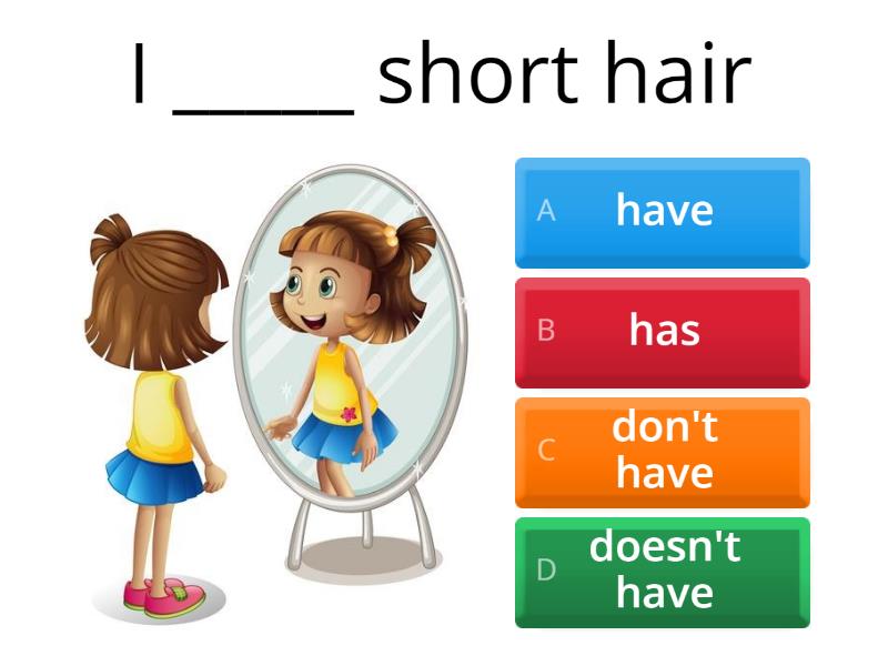 Verb have to describe appearance - Quiz