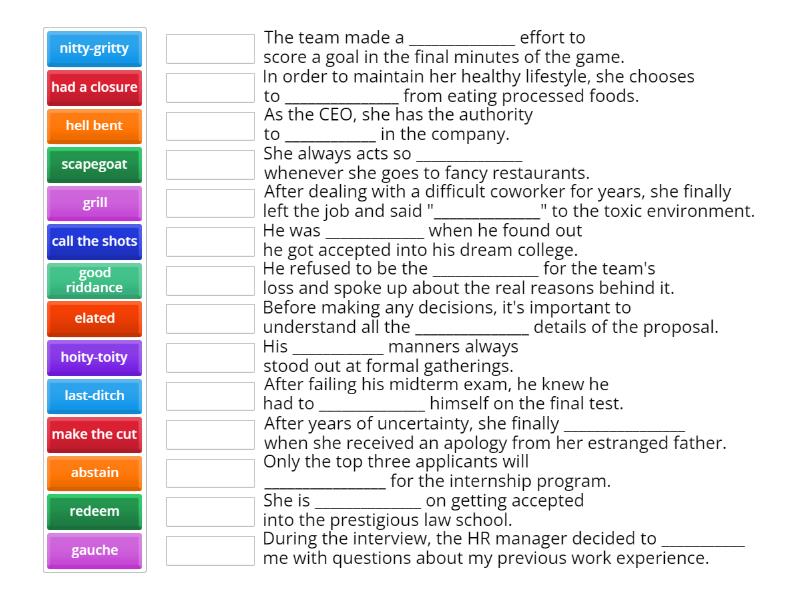 Luckiest girl Alive revision - Match up