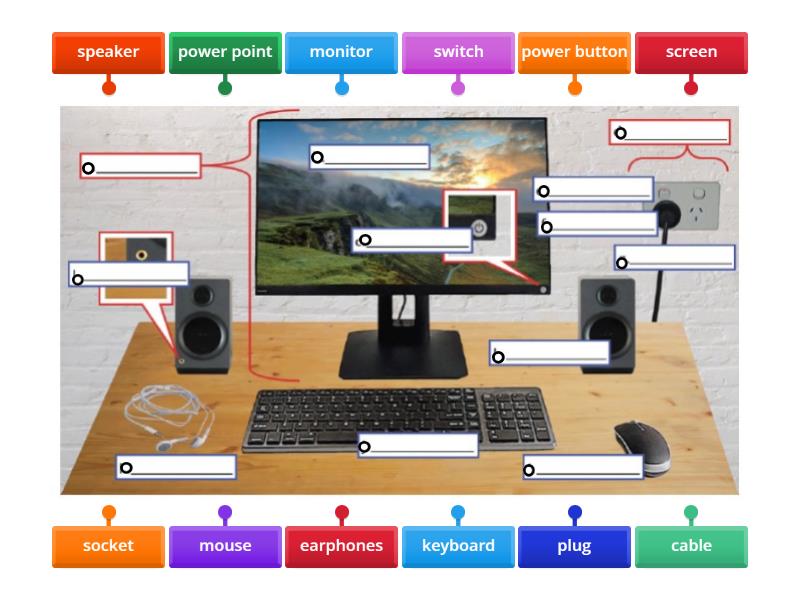 Computers- Label the picture - Labelled diagram