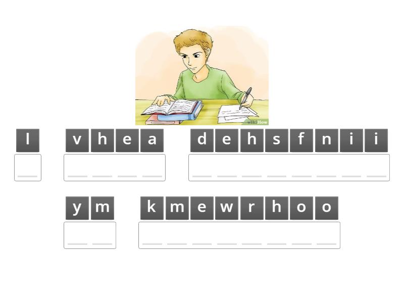 Order the words in English Present Perfect - Anagrama