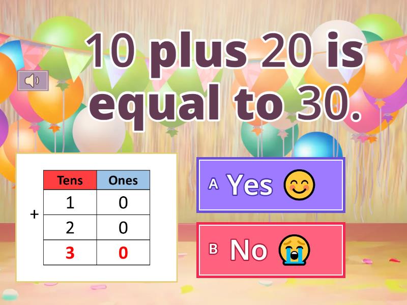[23-24] Toán 1 - Tuần 30: Addition in tens - Quiz
