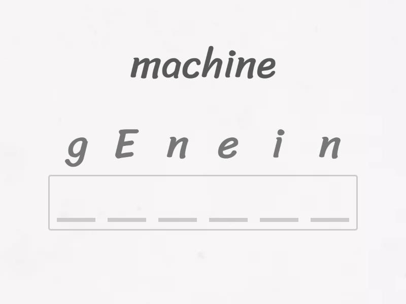 Caleb Copy of Endings - in, ine, ain - Anagram