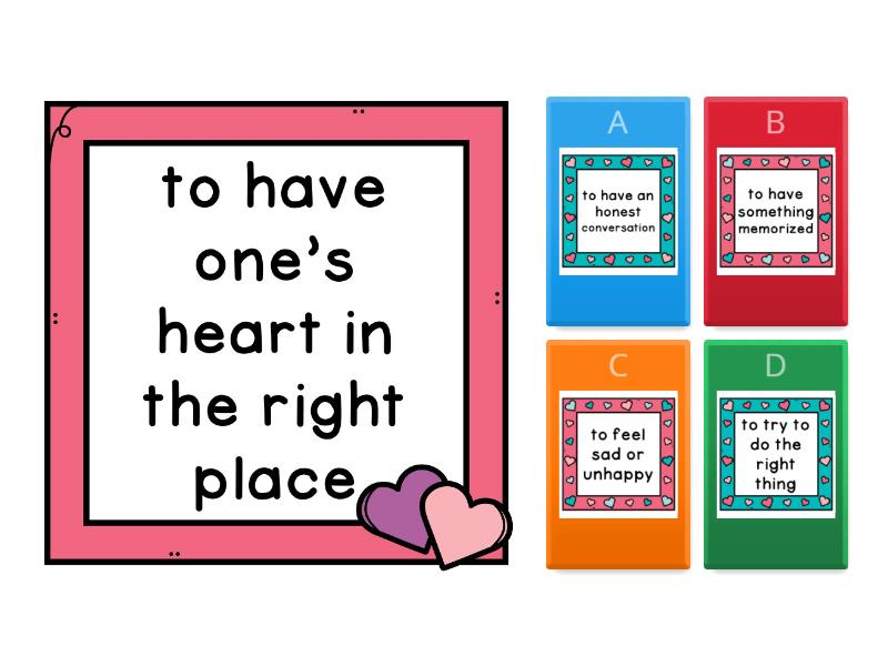 Valentine's Day Idioms Quiz - Cuestionario