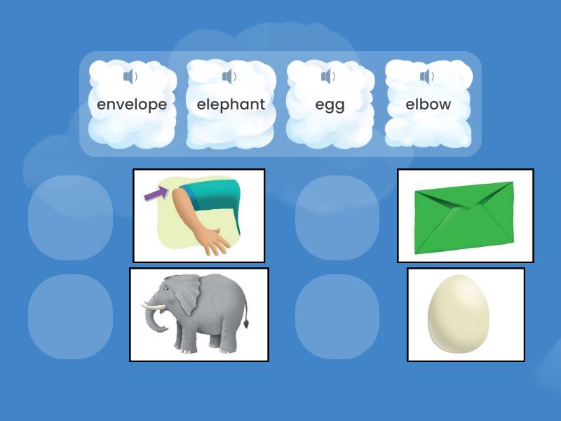 Oxford phonics Letter Ee - Match up