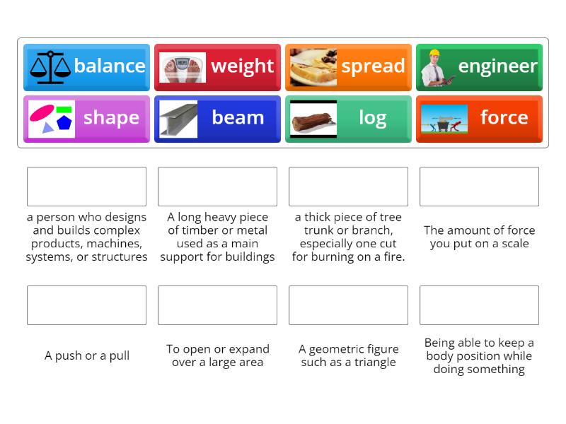 Bridge (vocab) - Match up