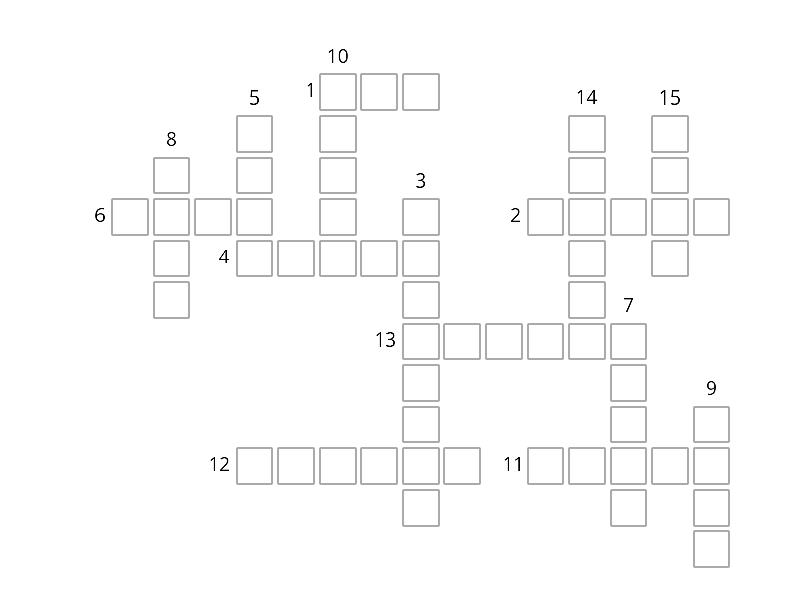 Irregular plurals - Crossword
