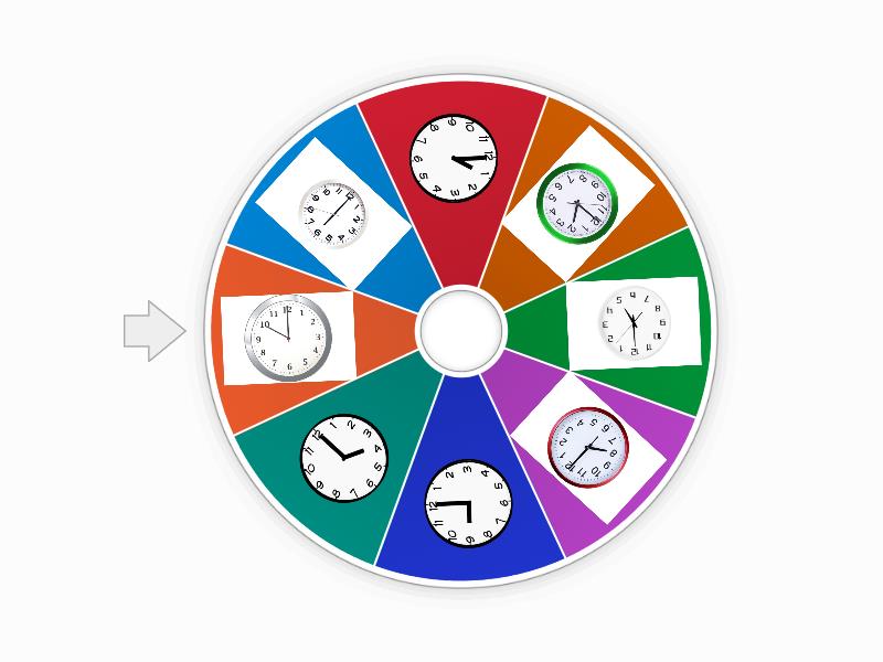 What time is it? CUARTO - Spin the wheel