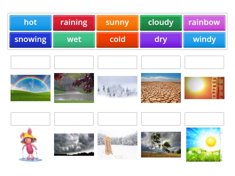 Kids Box 3 Unit 8 weather Match - Match up