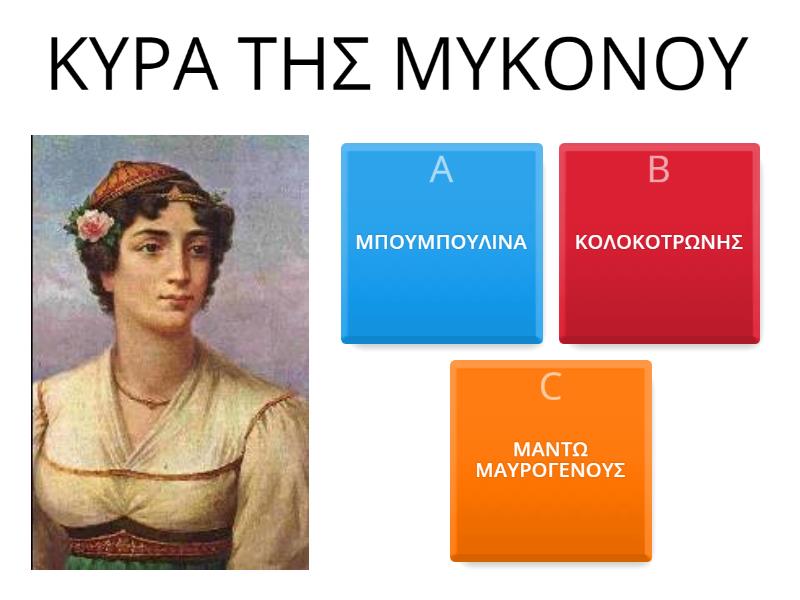 ΗΡΩΕΣ ΤΟΥ 1821 - Quiz