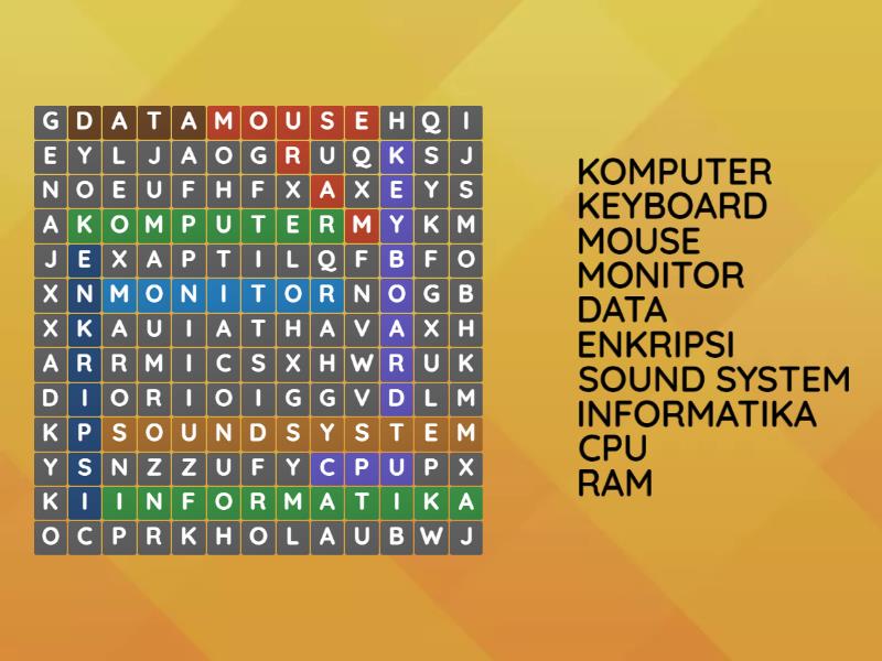 kuis informatika - Wordsearch