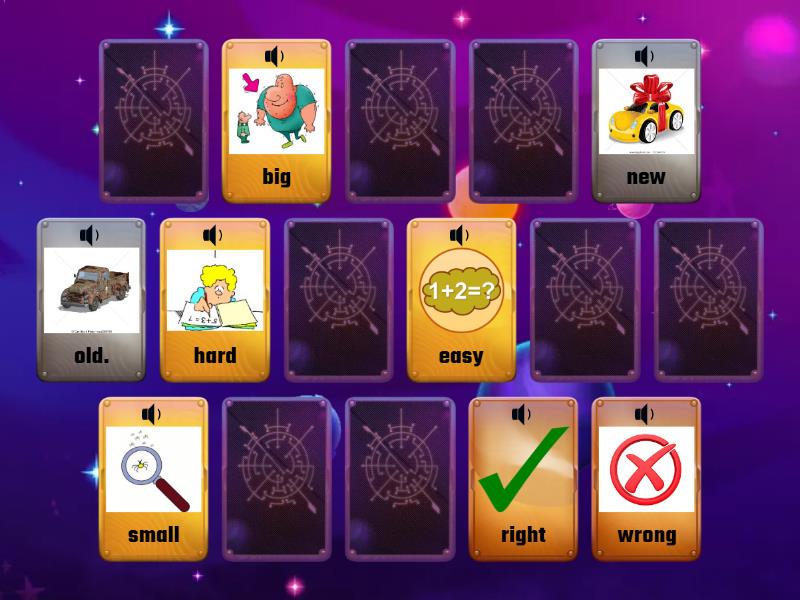 BASIC ADJECTIVES - Matching pairs