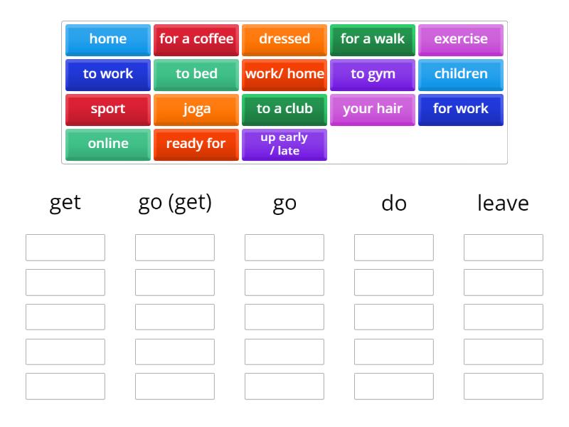 Roadmap A2+ 3C,3B vocab - Group sort