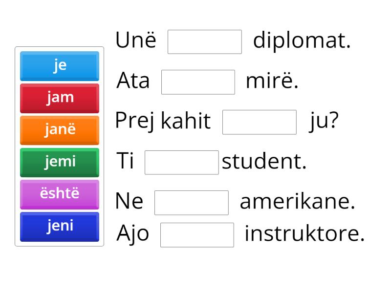Gjej formën e duhur të foljes - Find the right form of the verb ...