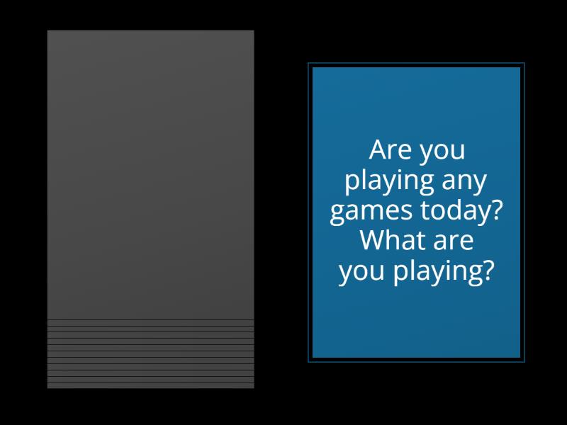 Present Continuous for future. - Speaking cards