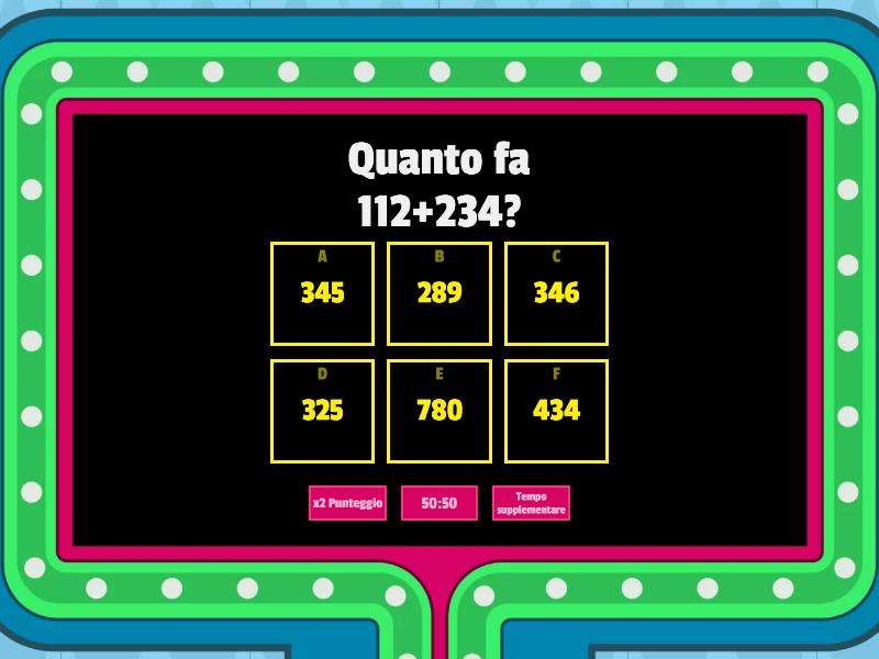 Quiz Matematica - Game show de TV