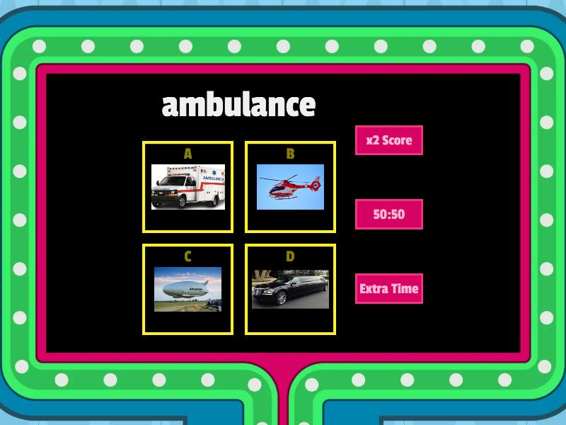 transportation - Gameshow quiz