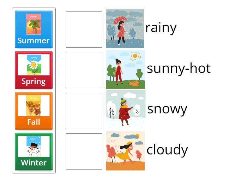 Seasons and weather - Match up