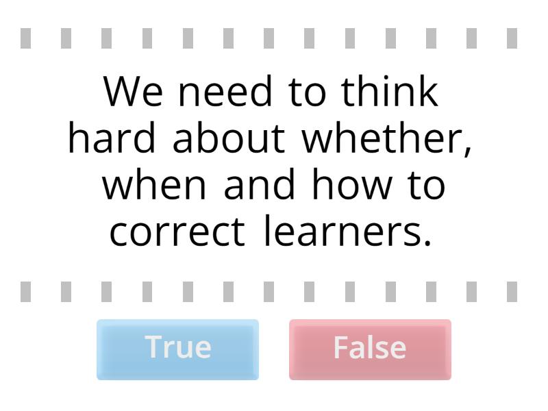 Reflection - True or false