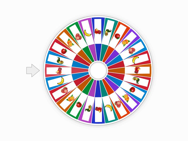 Twistter Fruit - Rueda aleatoria