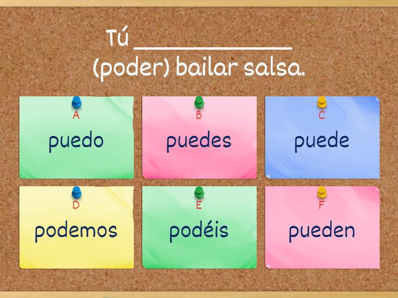 Práctica verbo "PODER" - Quiz