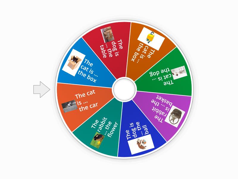 PREPOSITION WHEEL - Spin the wheel