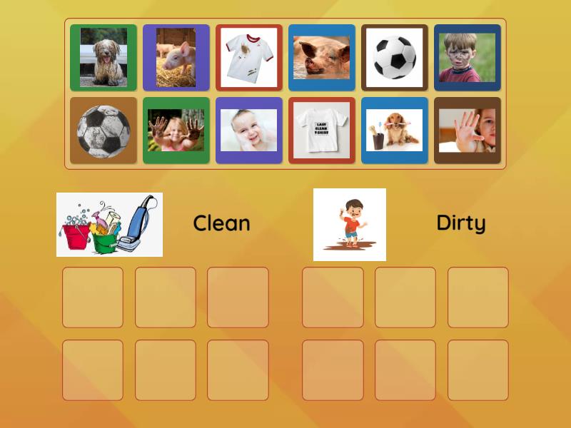 Clean/dirty - Group sort