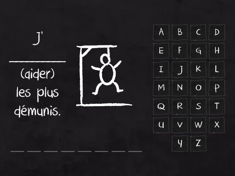 Le Conditionnel - Hangman