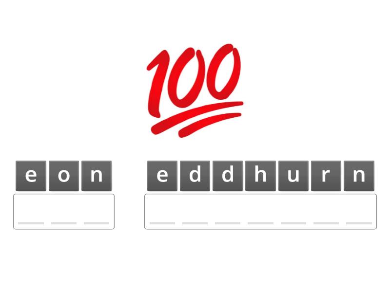 IE - numbers 1 to 100 - Anagrama