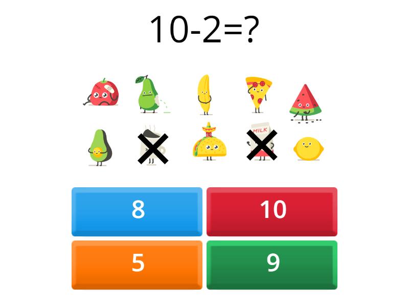 Subtraction 0-10 - Quiz