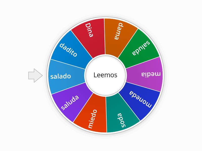 Leemos palabras - Rueda aleatoria