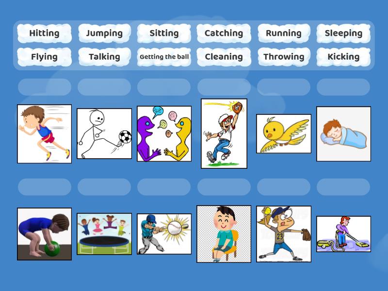 Kid's box 2 unit 5 verbs - Match up