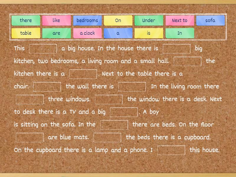 Kid's box 2 Unit 4 Complete the text - Complete the sentence