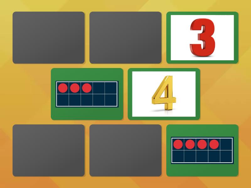 Matching tens frames - Matching pairs