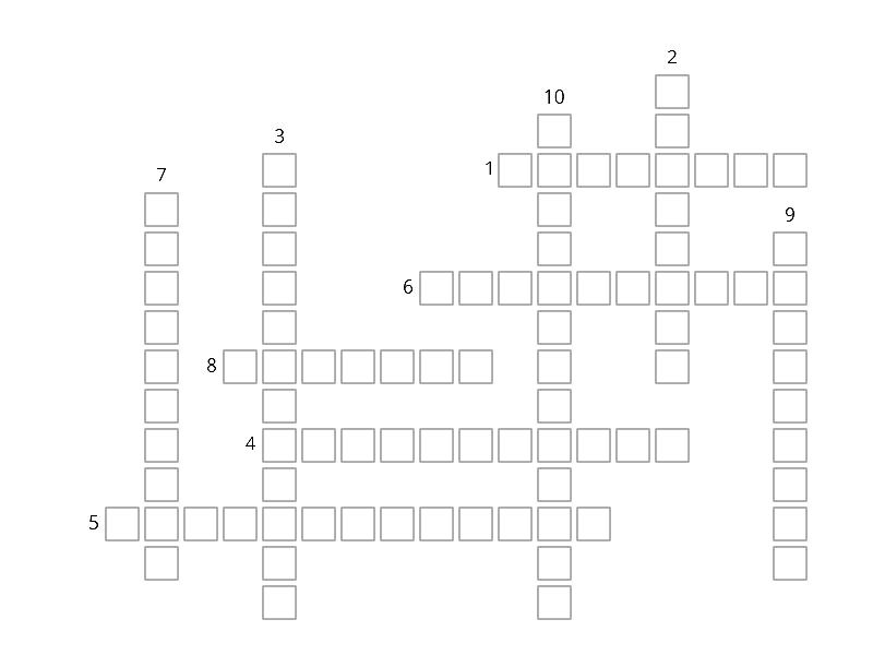 Tier 2 Vocabulary - Crossword