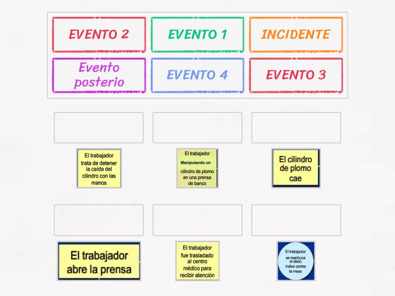 SECUENCIA DE EVENTOS - Match up