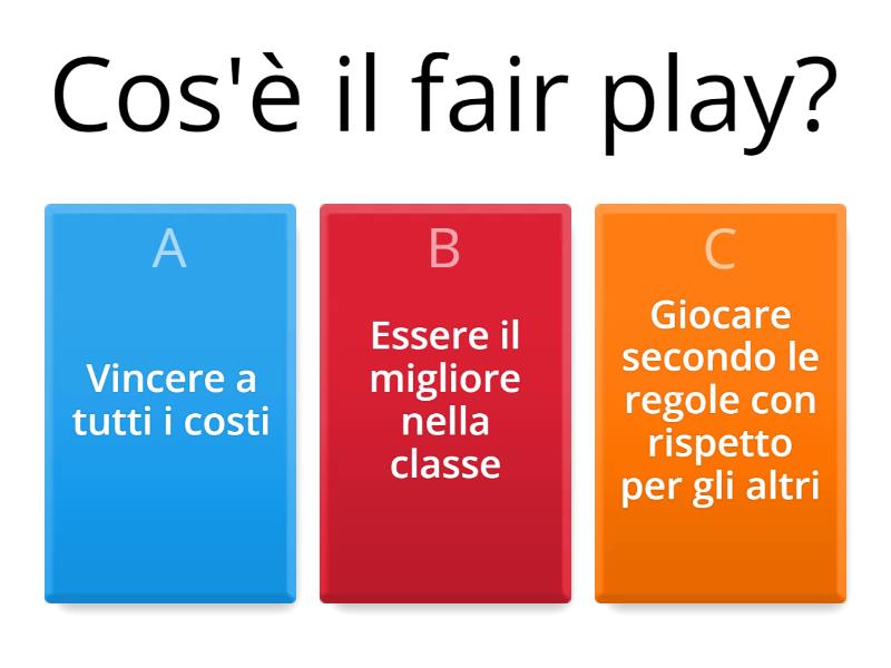 FAIR PLAY - Quiz