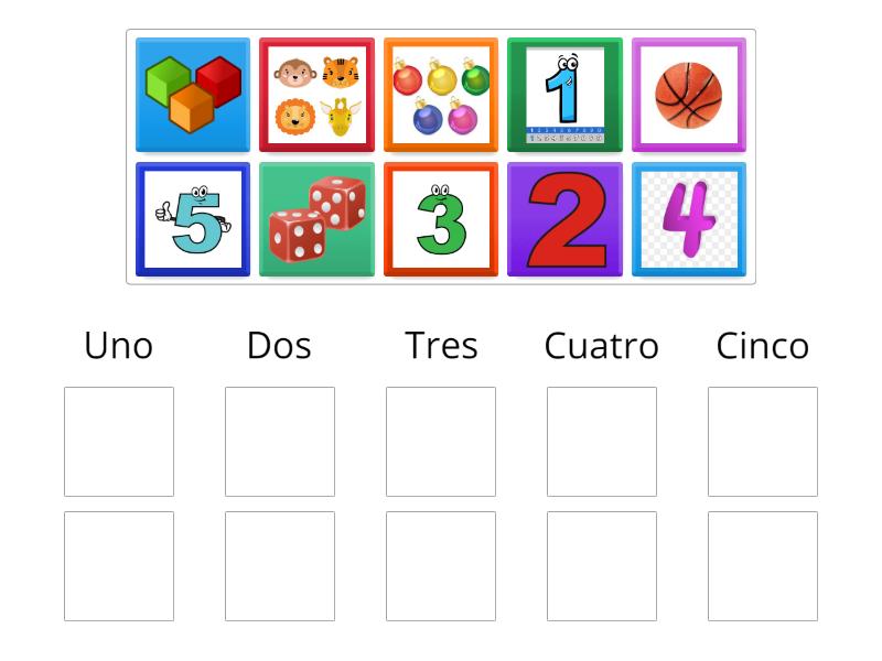 Los números - Group sort