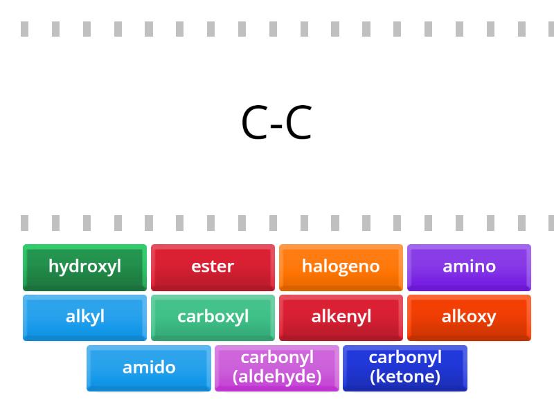 Functional groups - match up - Find the match