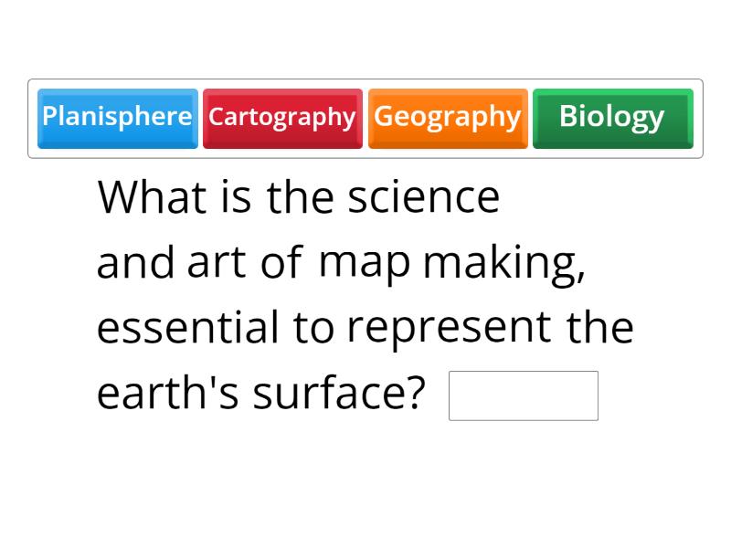 Cartography - Complete the sentence