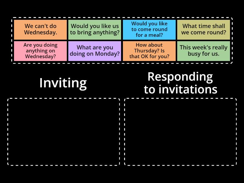 PI1 4C: Invitations - Group sort