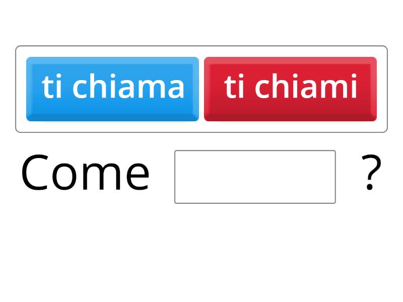 Verbi essere singolare, avere, chiamarsi prima e seconda persona ...