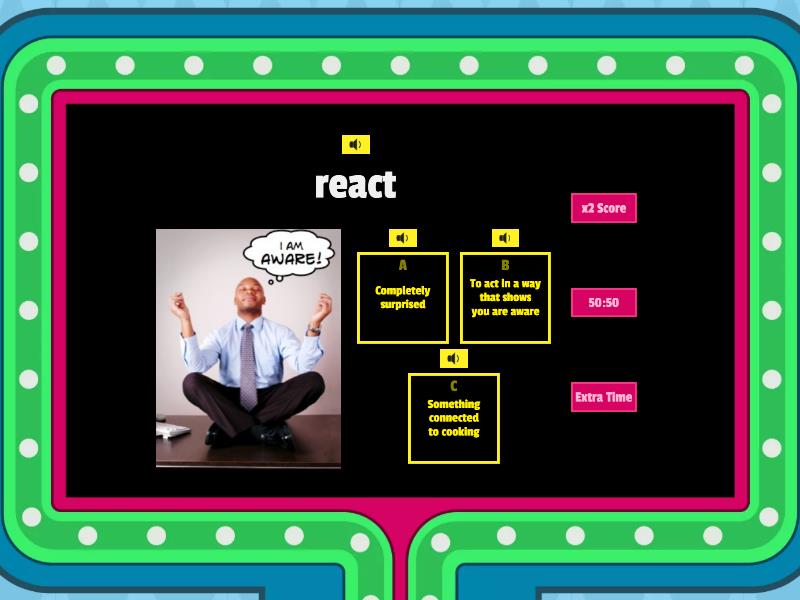 Module 8 Week 3 VOCABULARY - Gameshow quiz