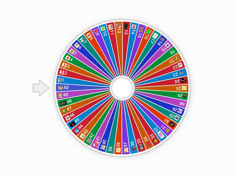 number wheel - Spin the wheel