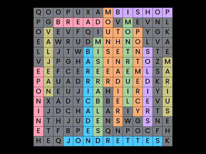 Les miserables-letter's soup - Wordsearch