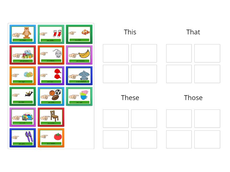 This that these those - Group sort