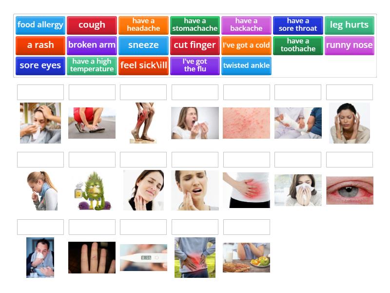 WW2 U6.5 Symptoms and illness - Match up
