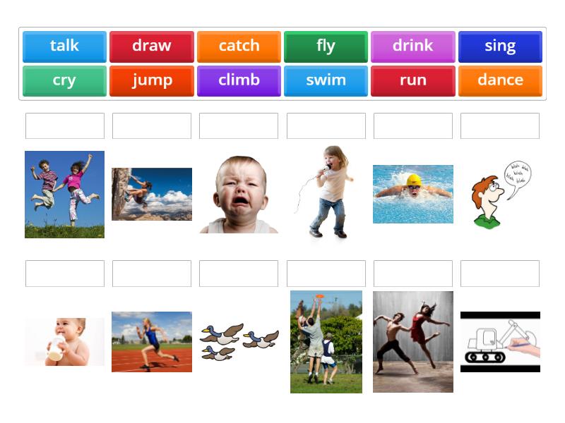 Action verbs - Match up